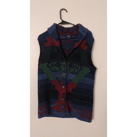 Chaps | Jackets & Coats | Chaps Aztec Colorful Mens Large Sweater Vest ...